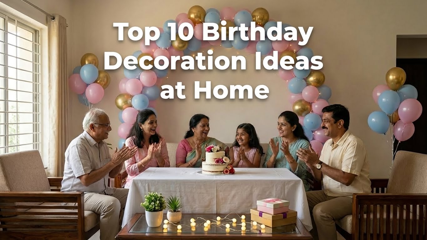 Top 10 Birthday Decoration Ideas At Home Balloon Decoration